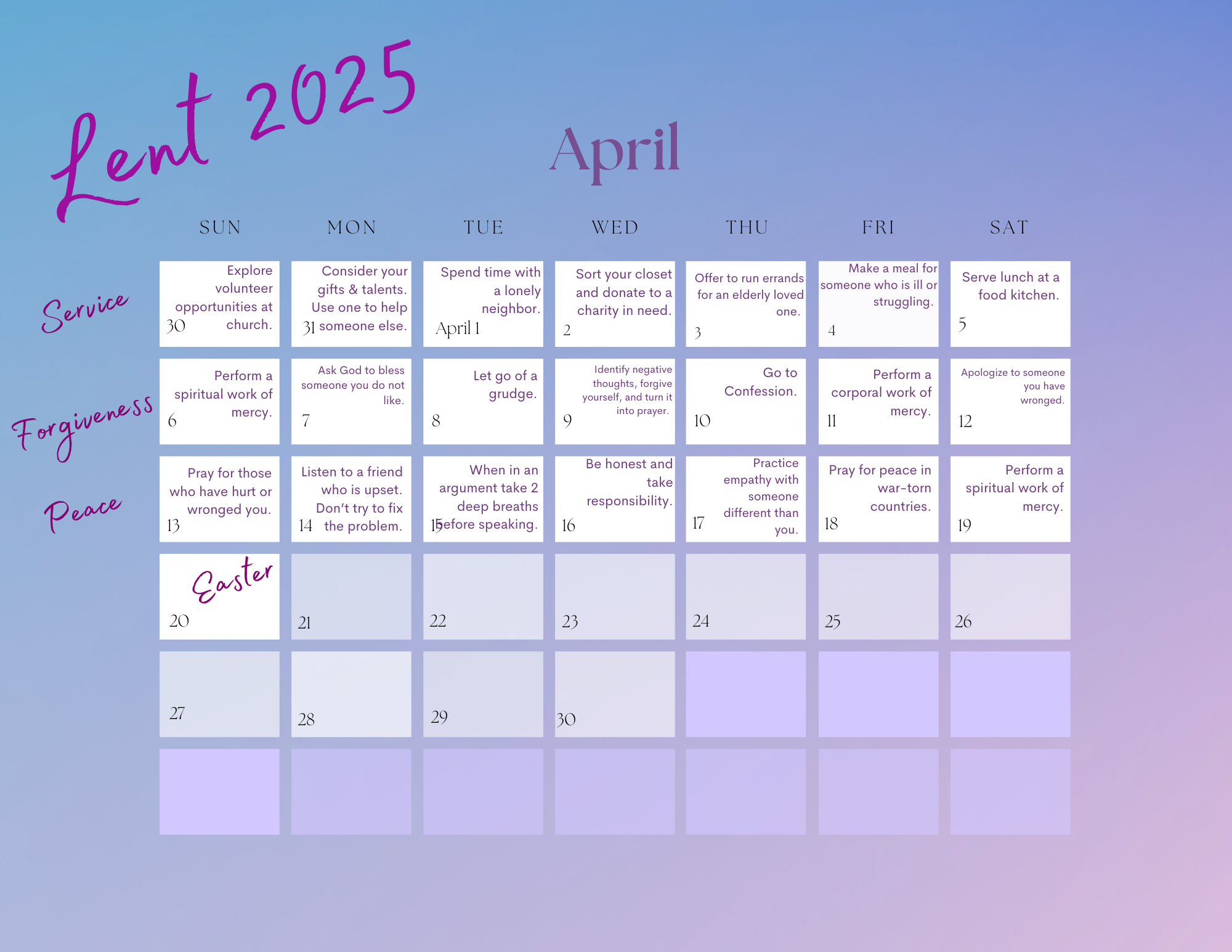 Lent 2025 | A Nun's Life Ministry